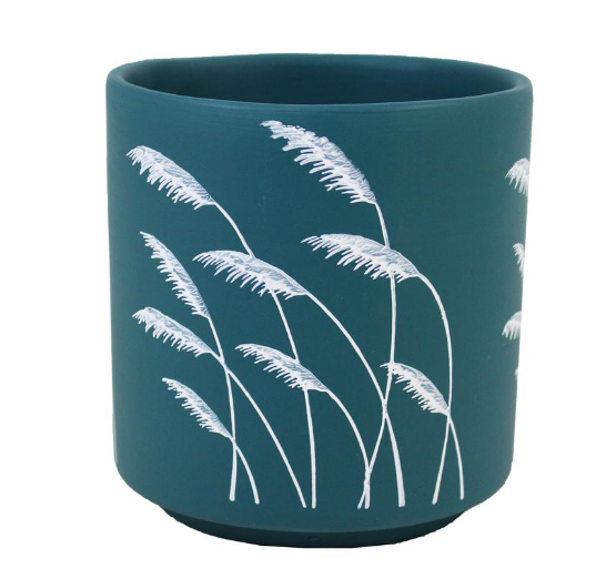 Large Ceramic Planter, Wheat Pattern – Country Treasures